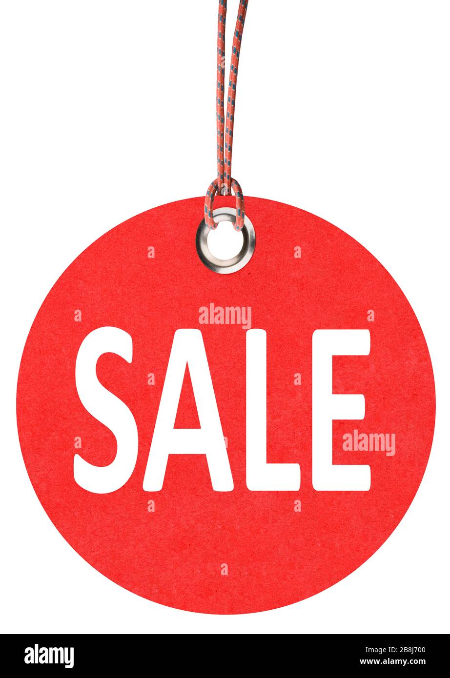 Red sale tag Stock Photo - Alamy