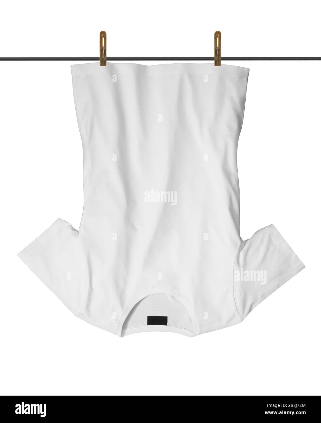 Washing on the line Cut Out Stock Images & Pictures - Alamy