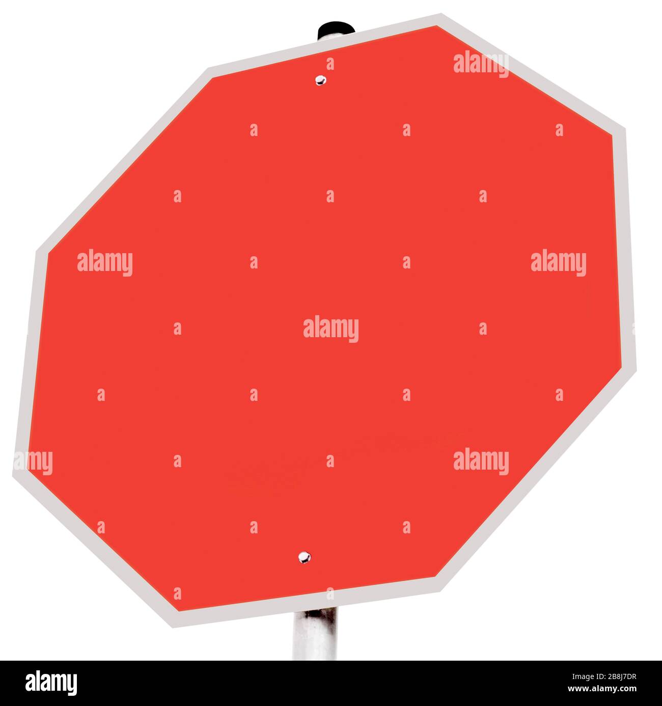 traffic sign compulsory highway code stop symbol white background Stock ...