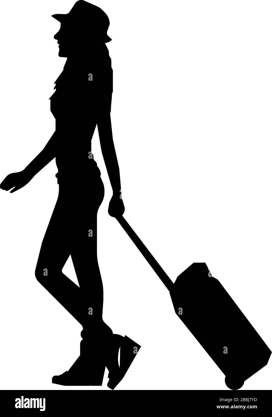 Female body model side view Stock Vector Images - Alamy