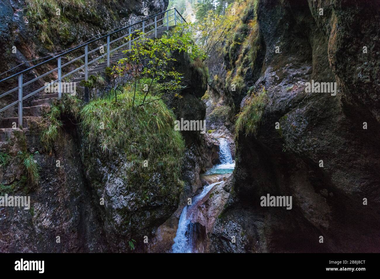 The Almbachklamm in the Bavarian Alps Stock Photo - Alamy