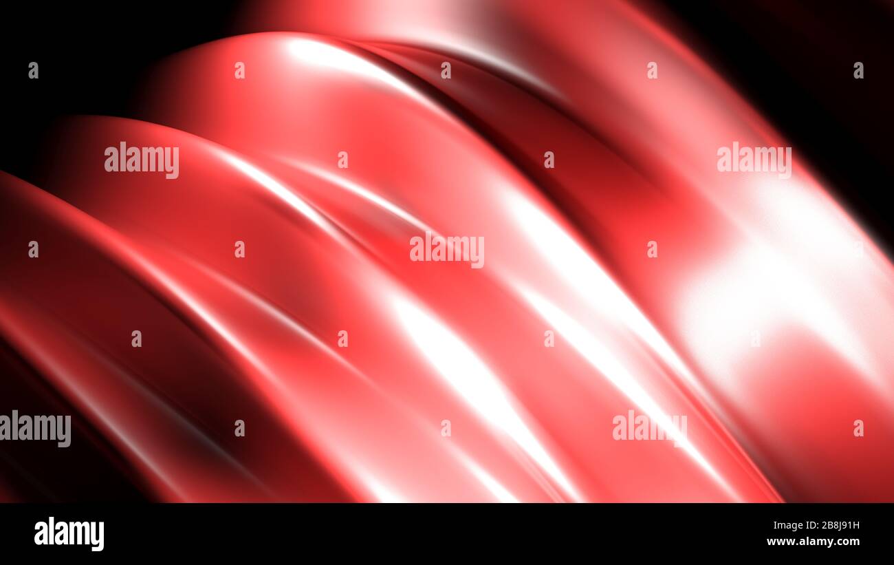 Background red waved surface - 3D rendering illustration Stock Photo ...