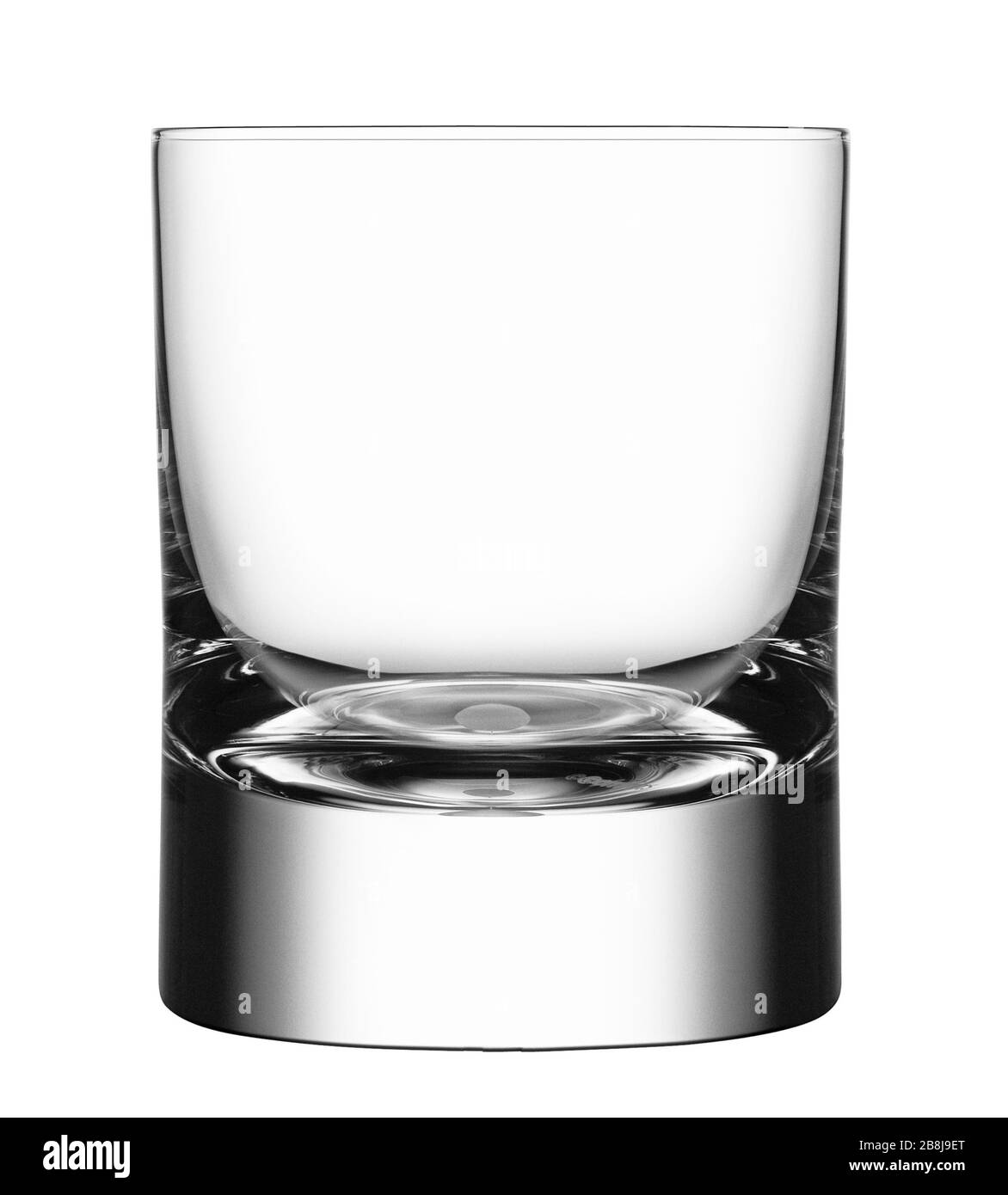 Empty glass isolated on a white background Stock Photo - Alamy