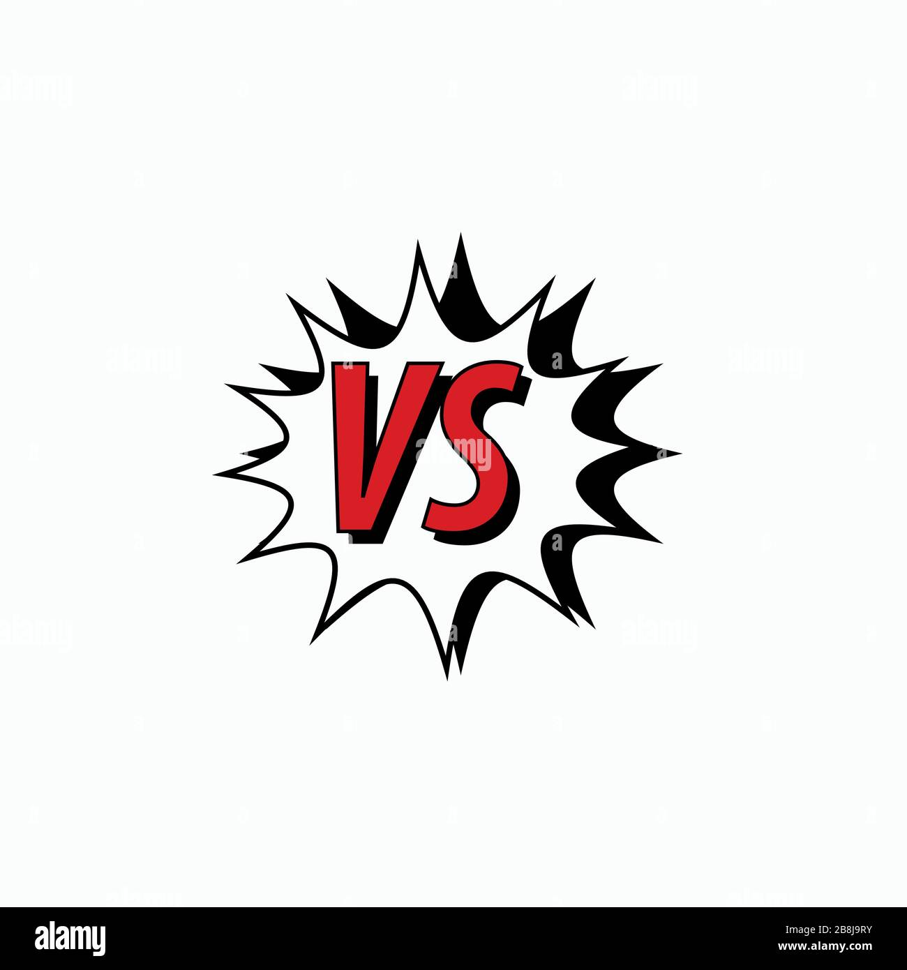 VS Letter Logo Versus Emblem V And S Together Isolated GRUNGE Icon