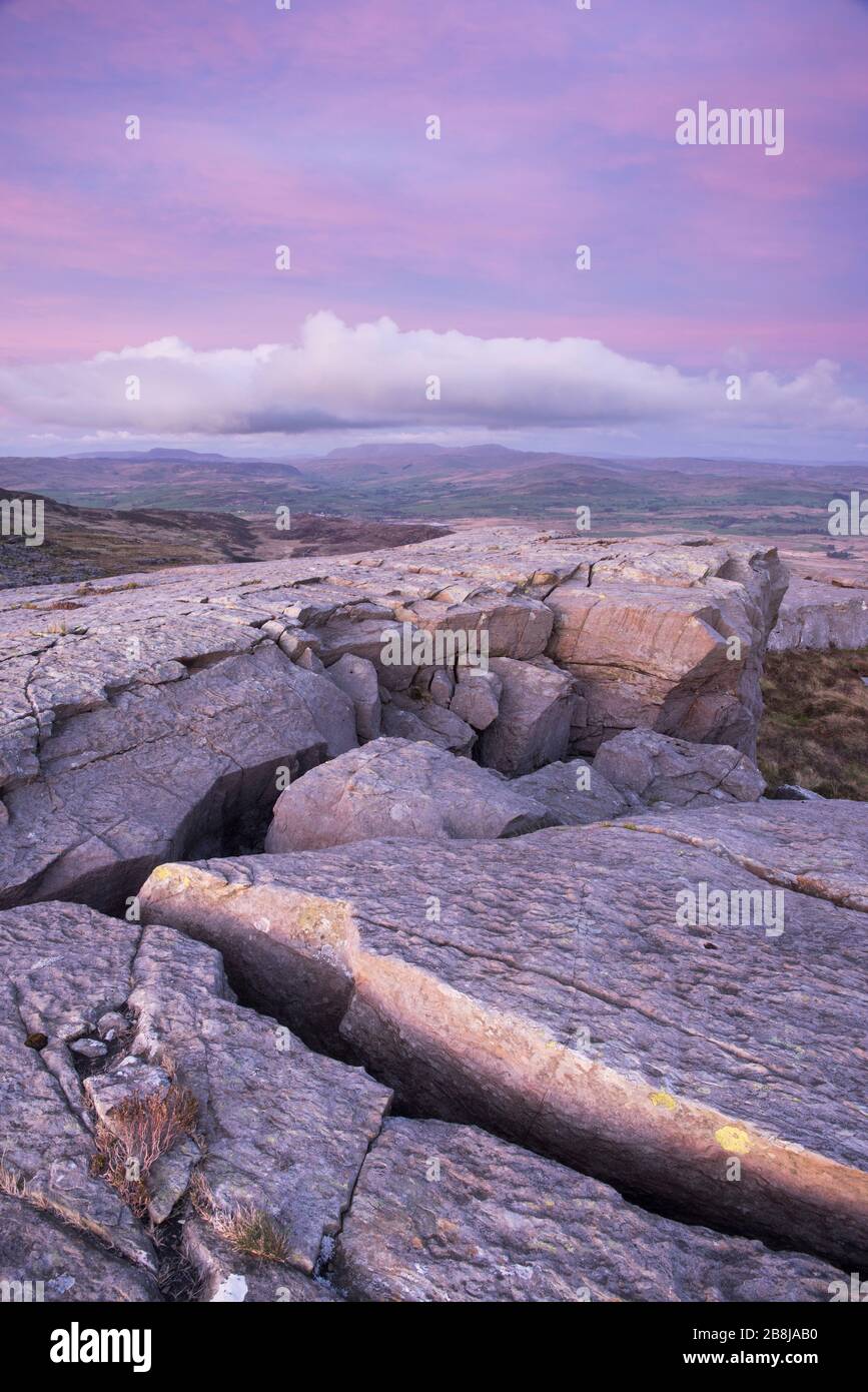 The Rhinogydd Mountains, East of Harlech, Snowdonia, North Wales, UK ...