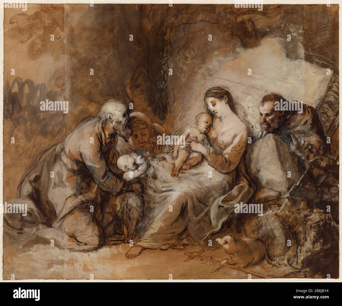 The Holy Family with St. John the Baptist, St. Elizabeth and St ...