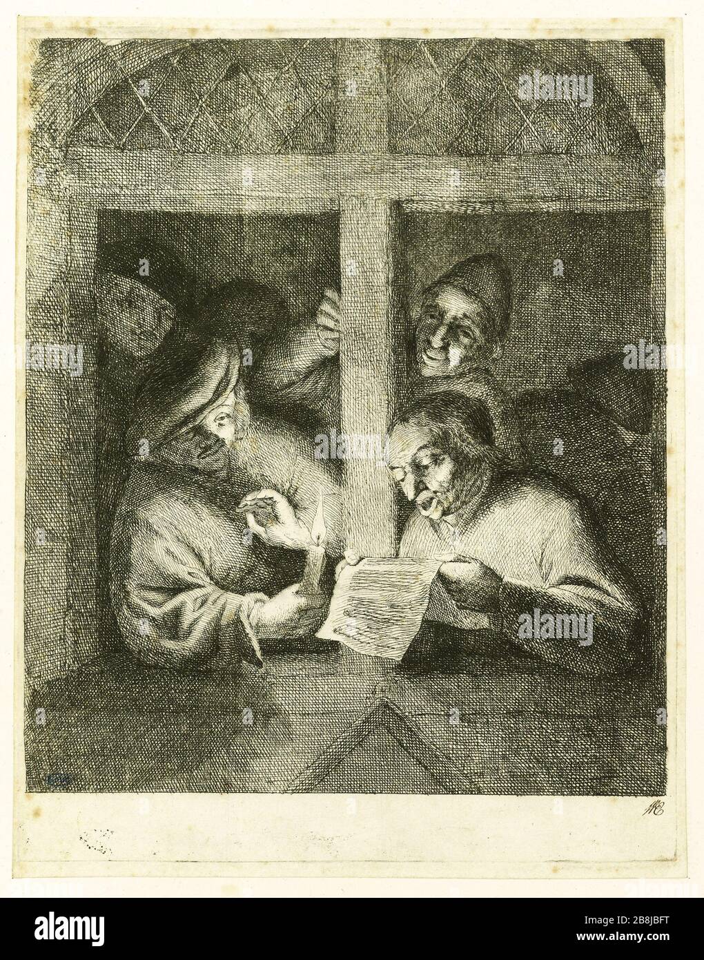 Les harangueurs (Bartsch 19) Adriaen Van Ostade (1610-1685). Les ...