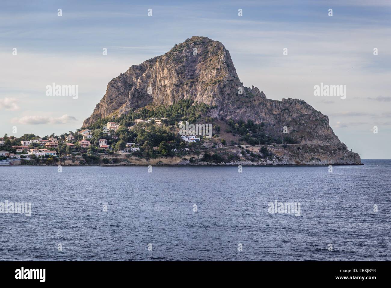 Zafferano cape seen from Saint Elia former village, part of Santa ...