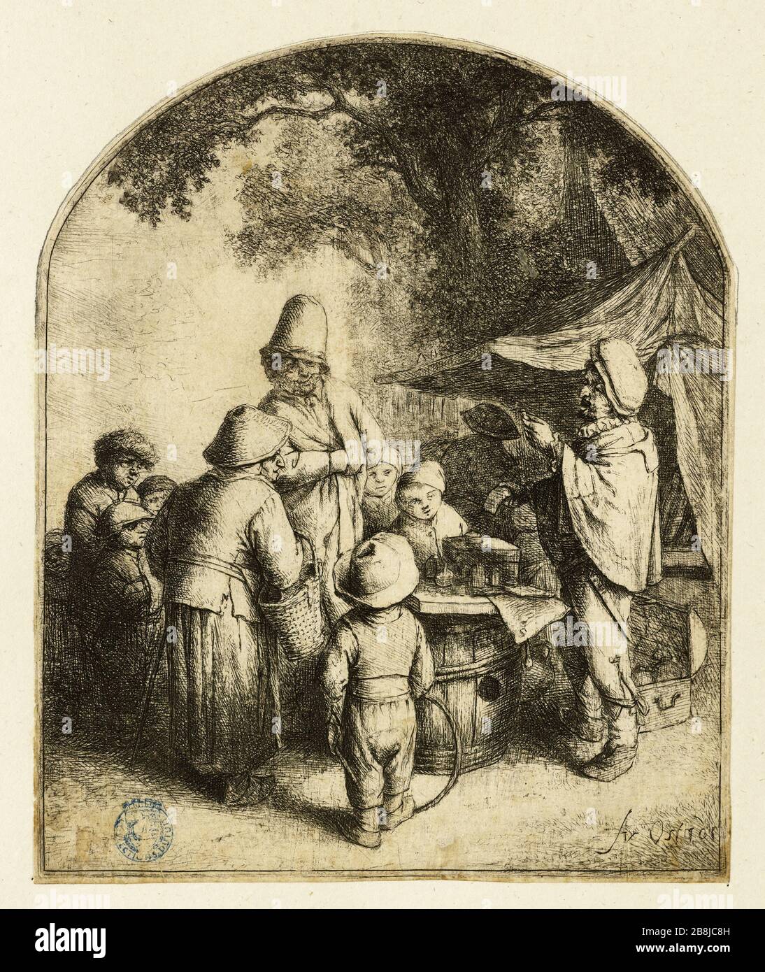 Le Charlatan (Bartsch 43) Adriaen Van Ostade (1610-1685). Le Charlatan ...