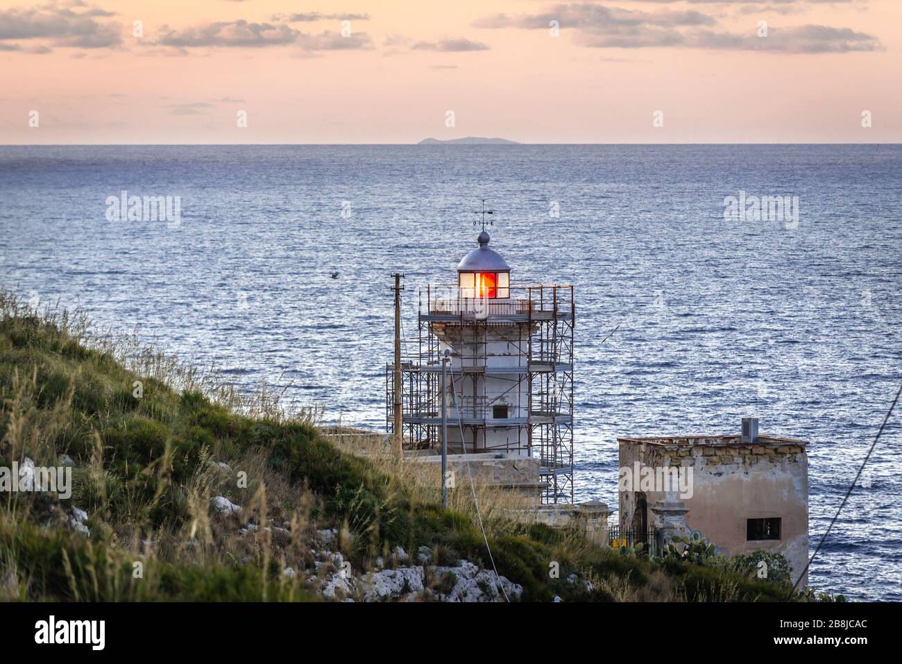 Capo zafferano lighthouse hi-res stock photography and images - Alamy