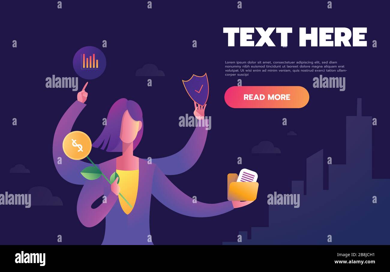 Multi tasking and juggling Stock Vector Images - Alamy