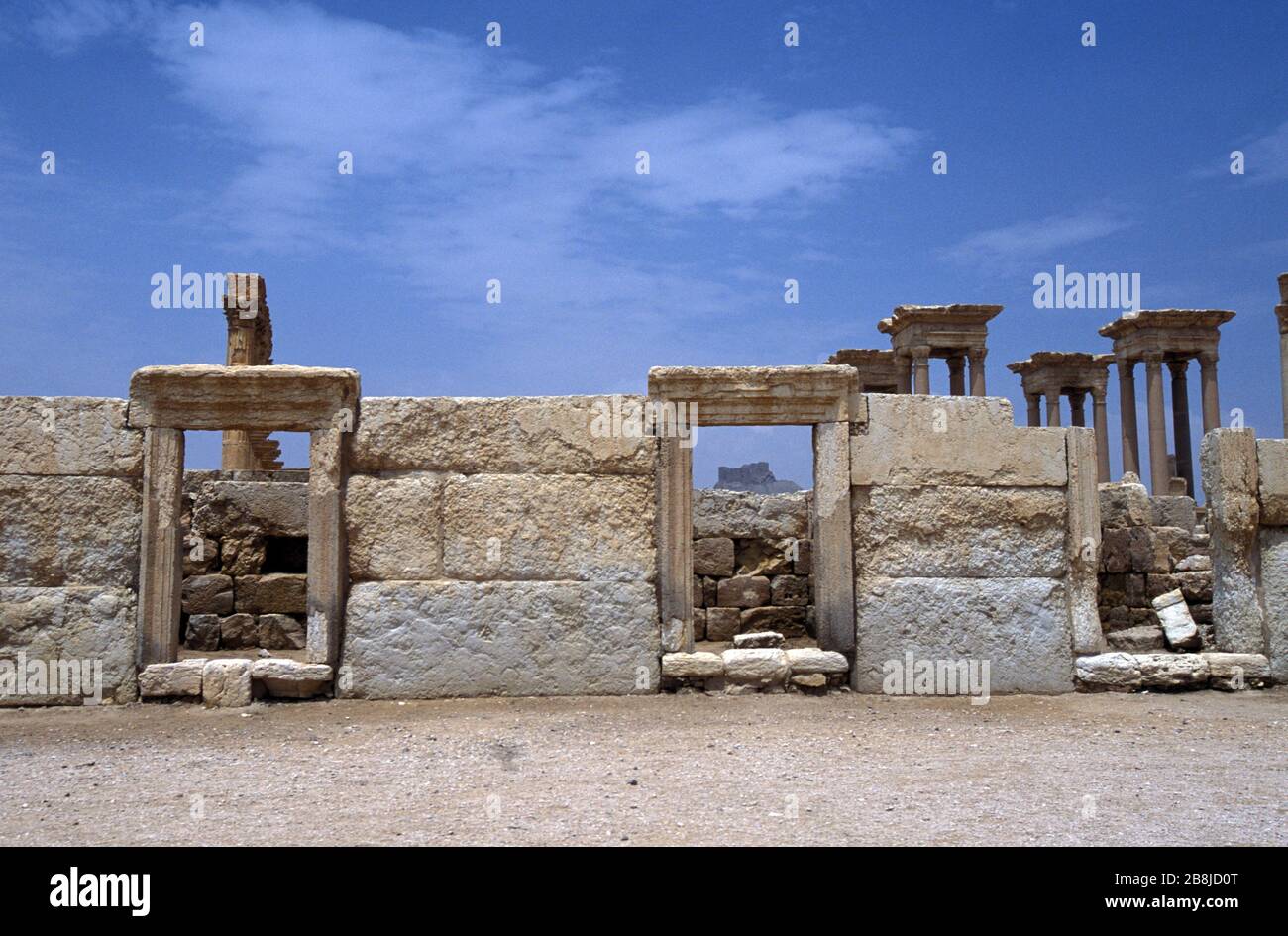 Roman ruins in Palmyra , Syria Stock Photo - Alamy