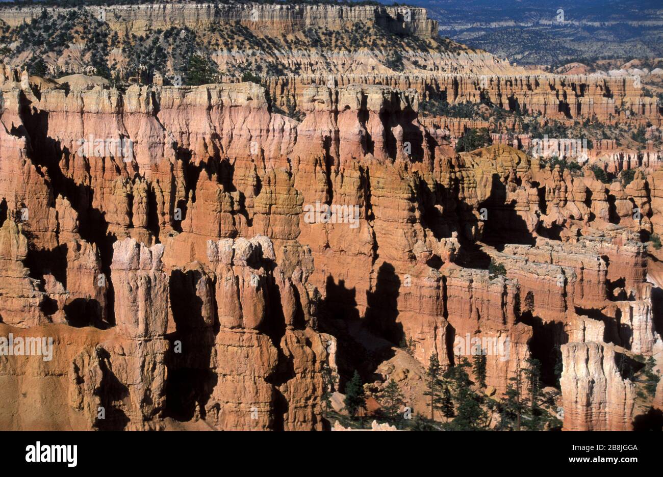Bryce Canyon National Park. Utah. Erosion of the river and lake bed ...