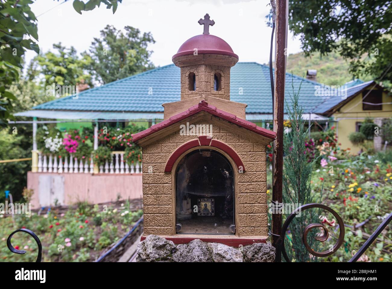 Small shrine in Holy Trinity Saharna Monastery in Saharna village in ...