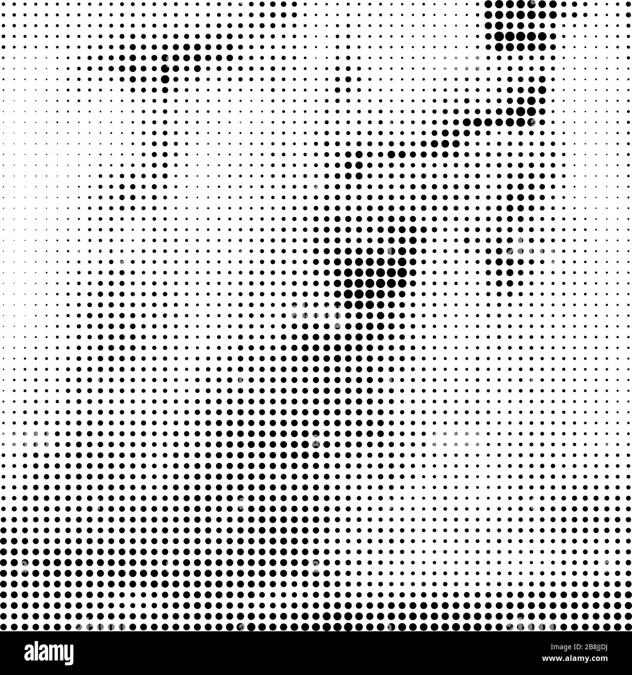 Halftone Pattern. Set of Dots. Dotted Texture on White Background ...