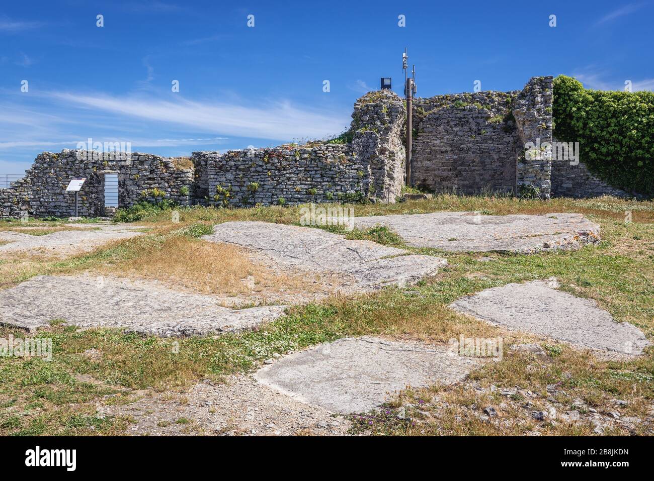 Norman castle in Erice historic town also known as the Venus Castle on ...