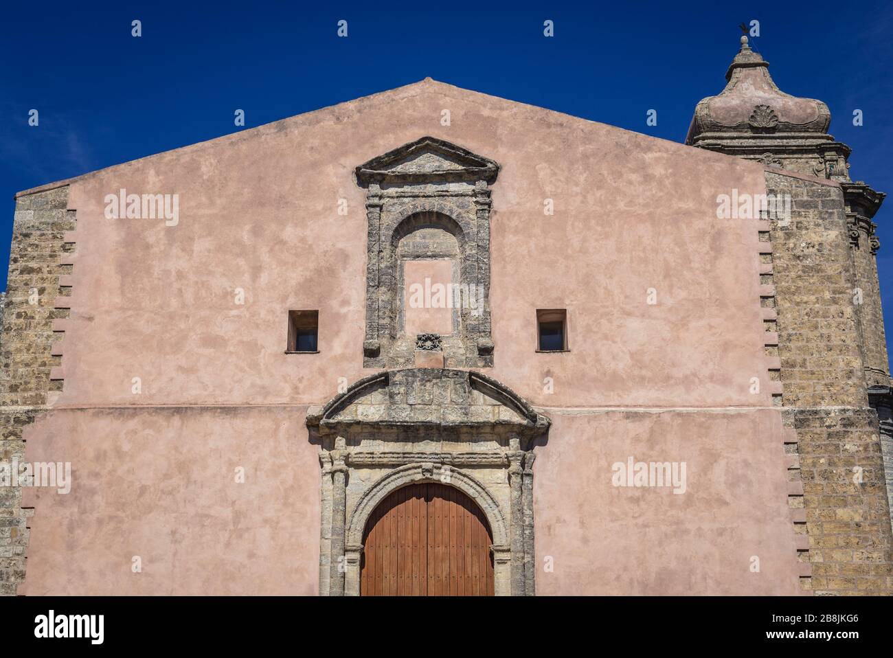 Church of Saint Julian in Erice historic town on a Mount Erice in the ...