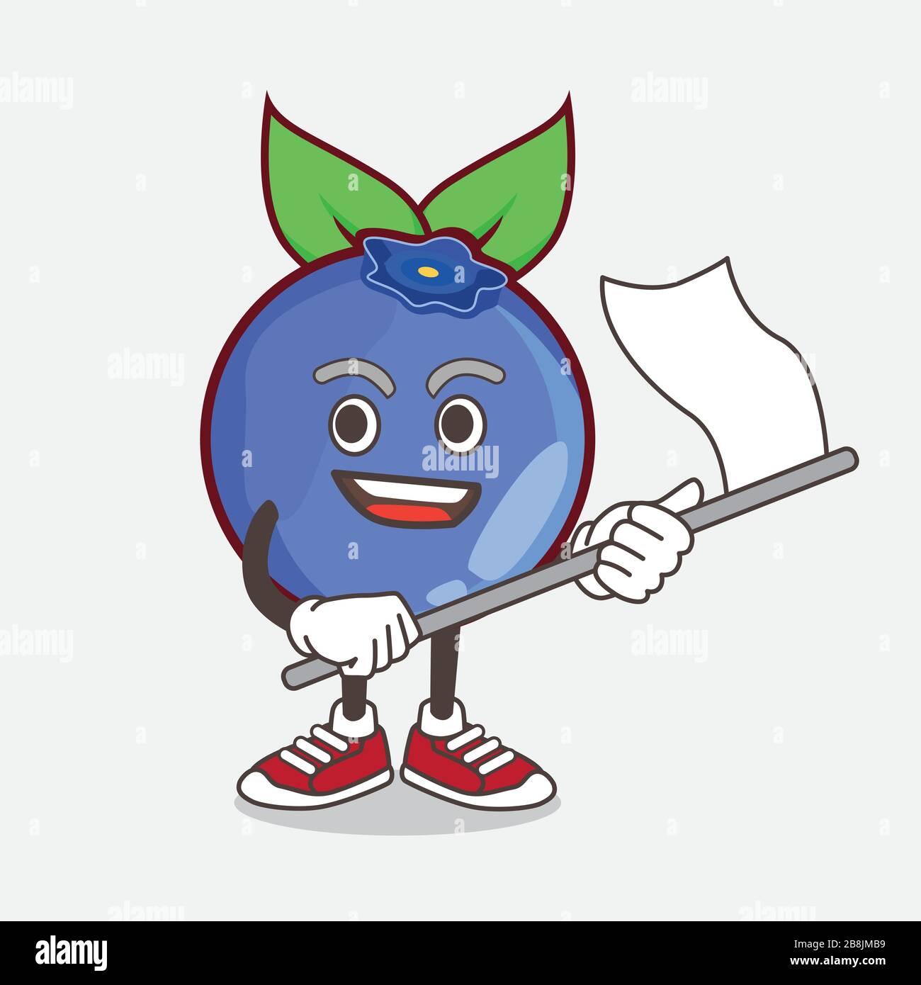 An illustration of blueberry fruit cartoon mascot character Stock ...