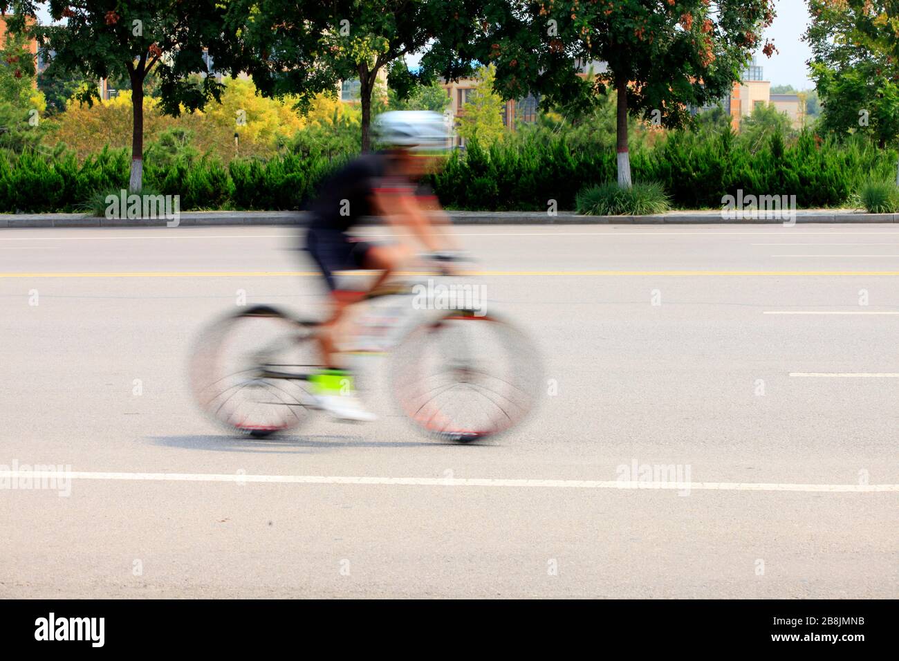 Cycling competition,cyclist athletes riding a race at high speed Stock ...