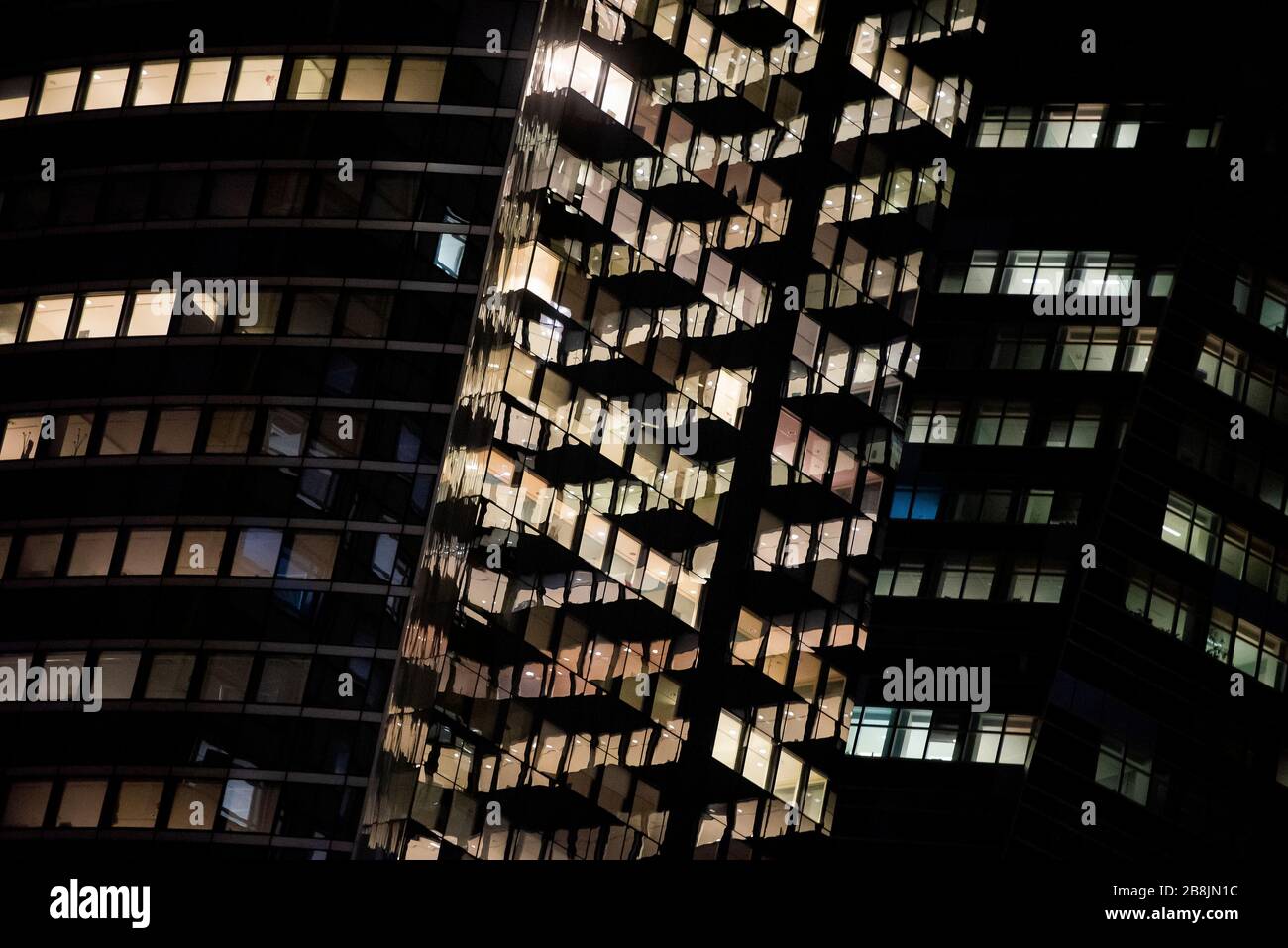 business office at night - corporate building Stock Photo - Alamy
