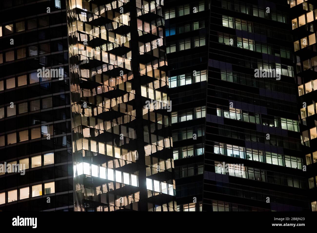 business office at night - corporate building Stock Photo - Alamy