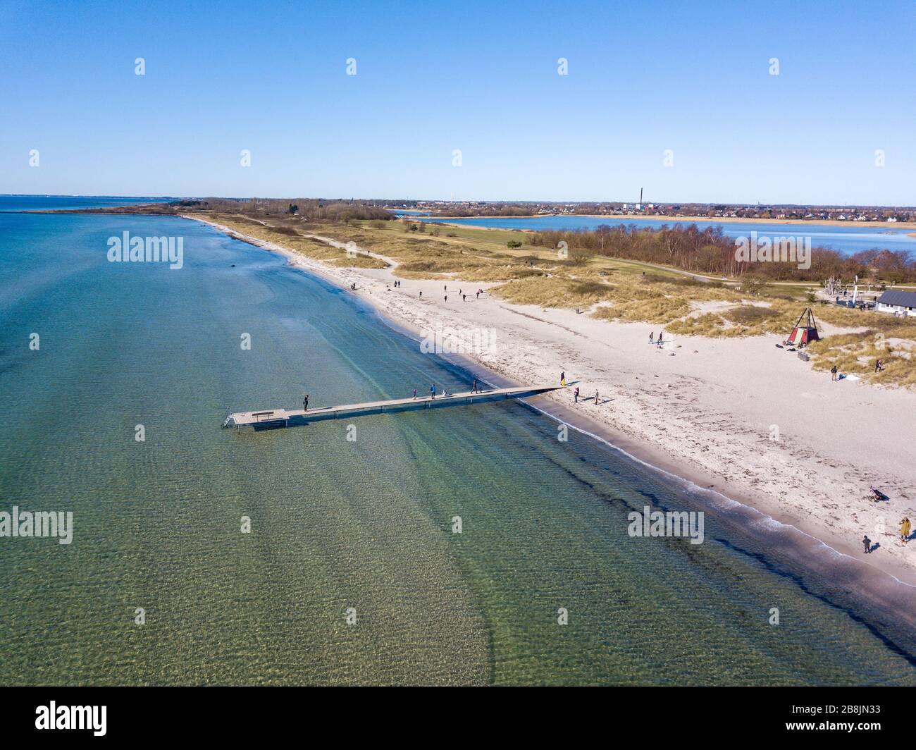 Sand Beach in Ishoj, Denmark Stock Photo - Alamy