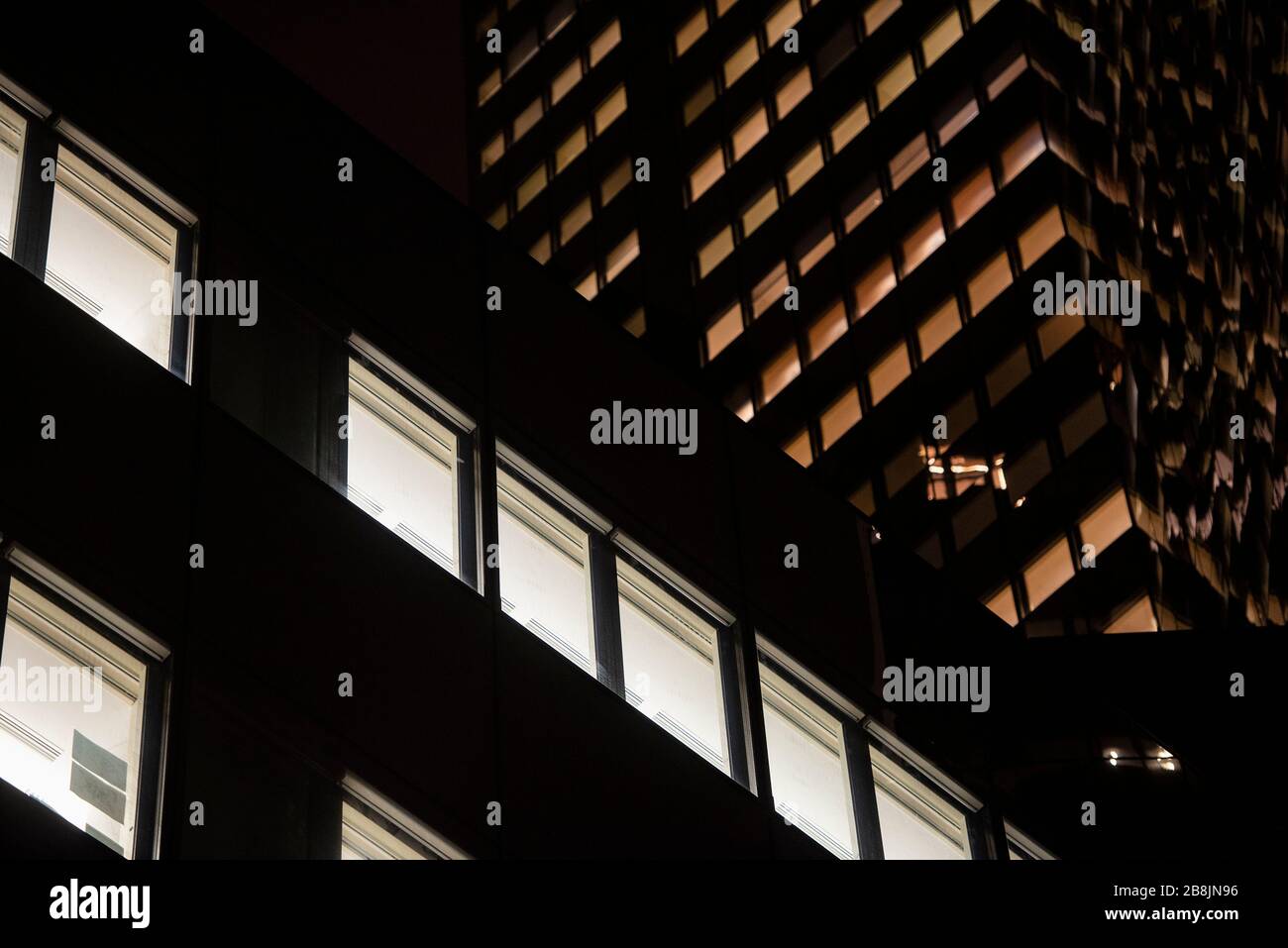 business office at night - corporate building Stock Photo - Alamy