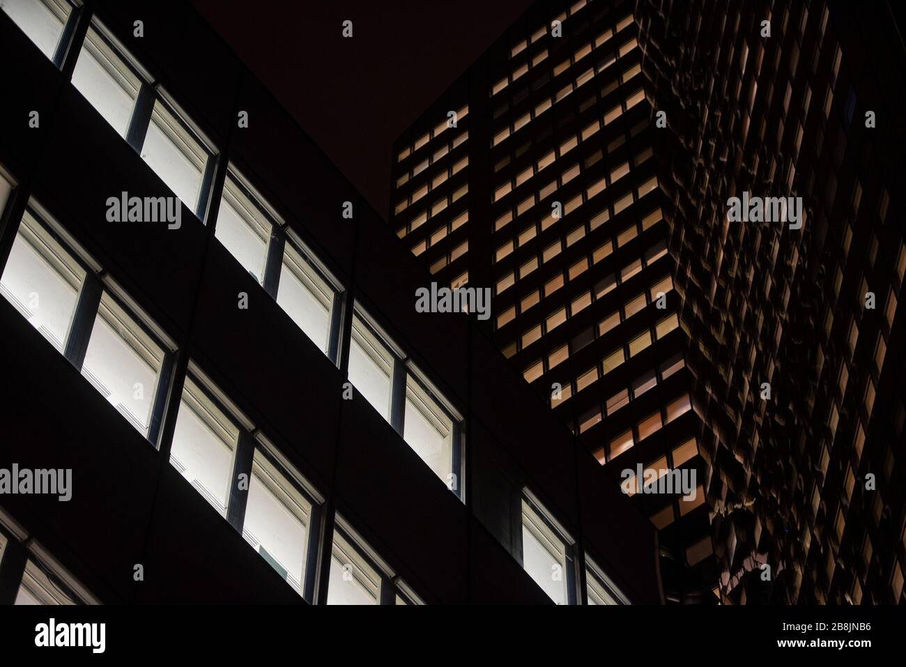 business office at night - corporate building Stock Photo - Alamy