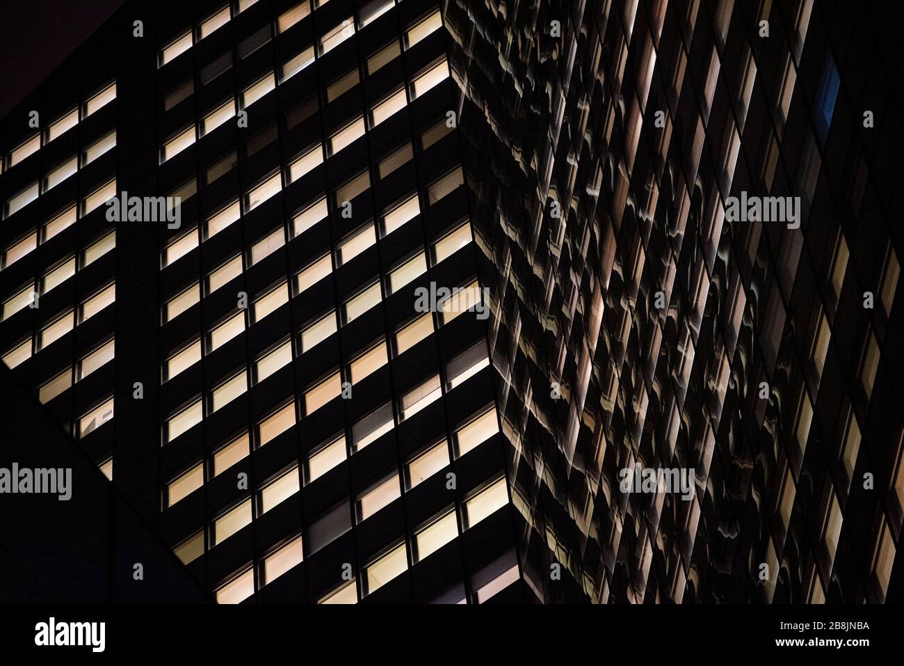 business office at night - corporate building Stock Photo - Alamy