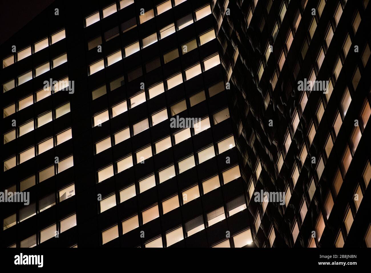 business office at night - corporate building Stock Photo - Alamy
