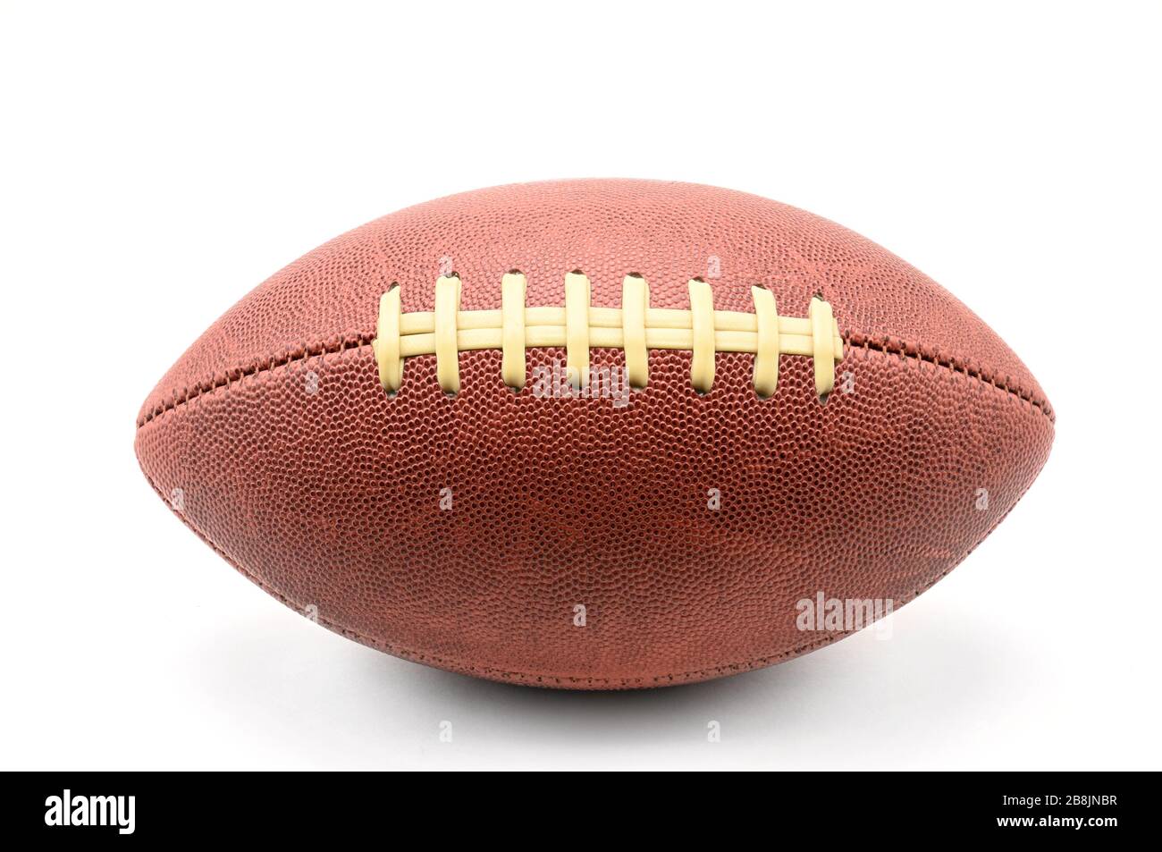 American football and rugby ball on isolated white background Stock ...