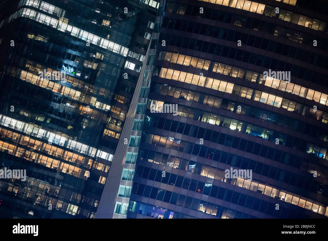 business office at night - corporate building Stock Photo - Alamy