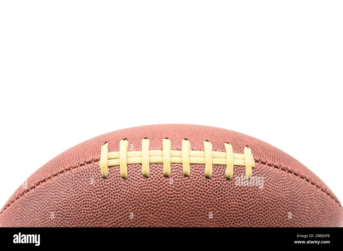 American football and rugby ball on isolated white background Stock ...