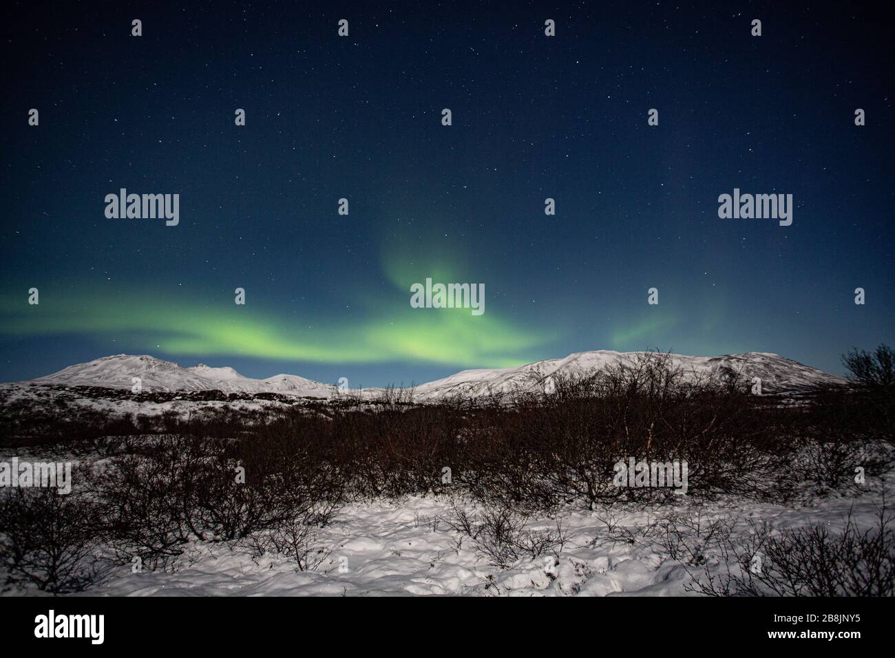 northern light island Stock Photo - Alamy