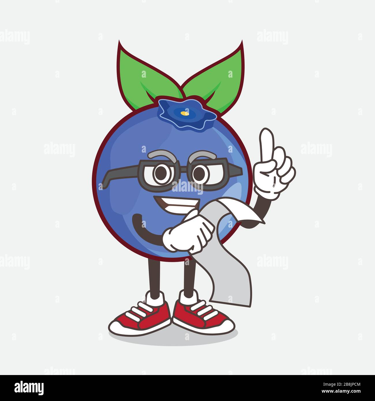 An illustration of blueberry fruit cartoon mascot character Stock ...