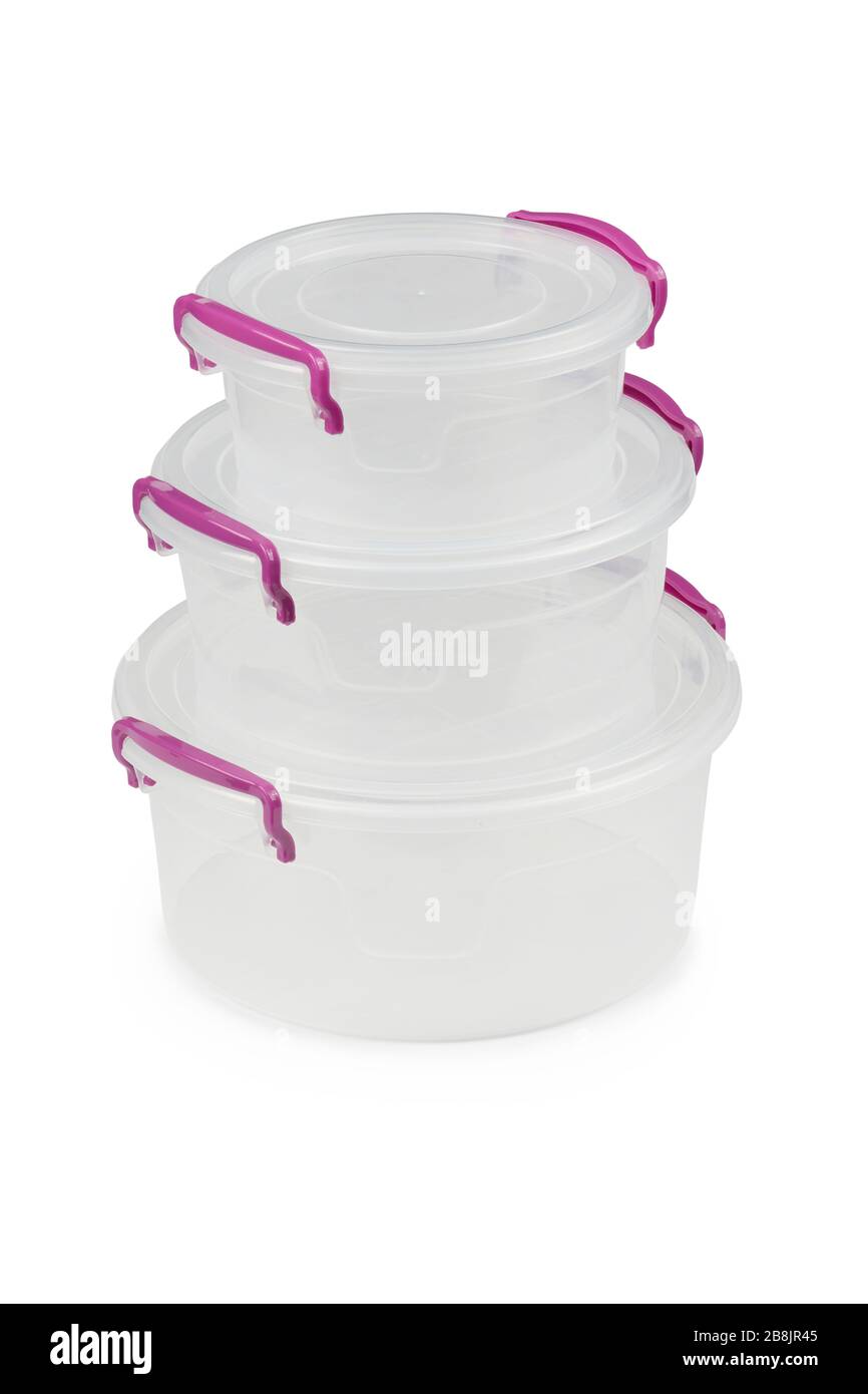 Transparent plastic food container on white. High resolution photo ...