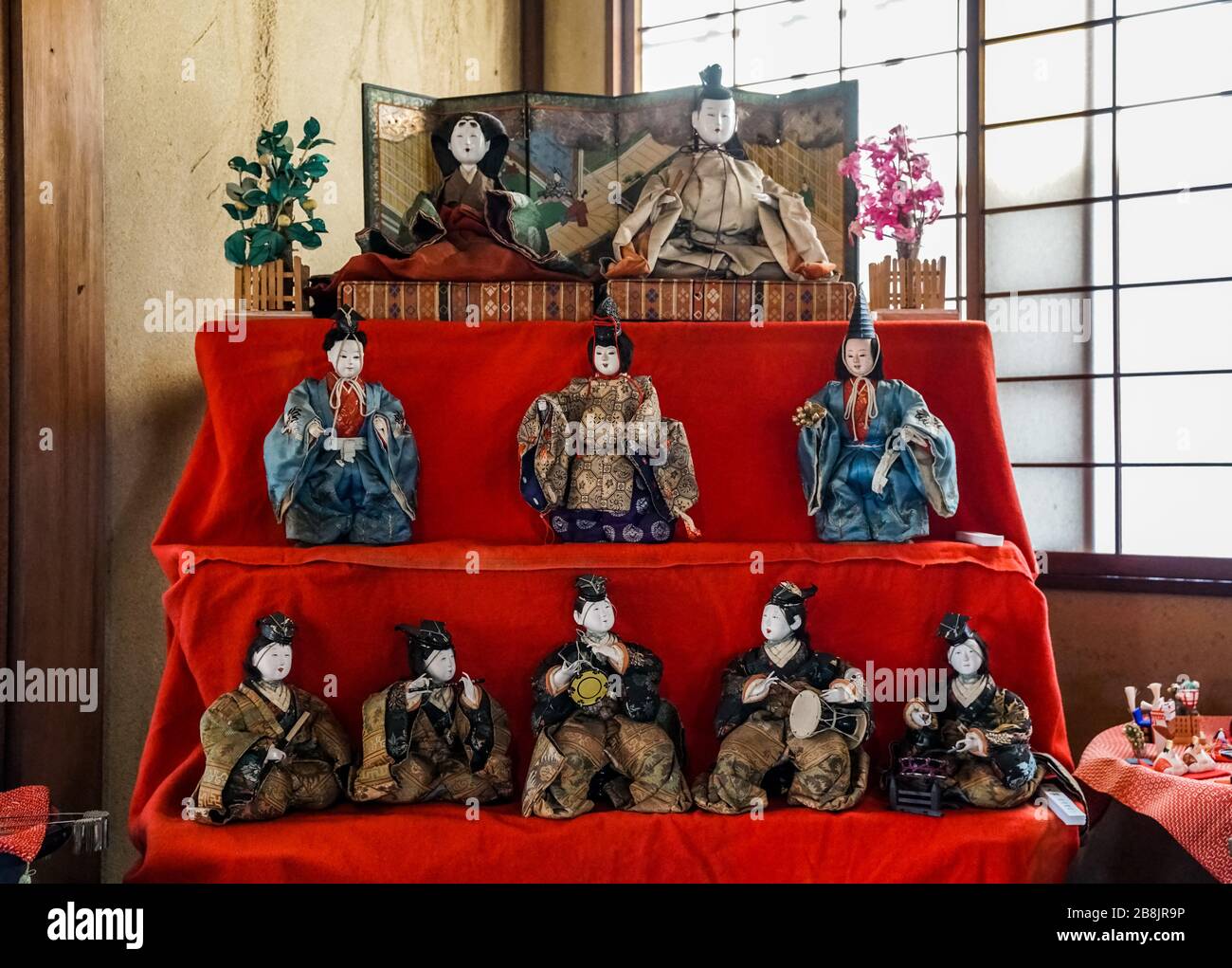 Hina Ningyo, dolls set during the Japanese Hinamatsuri girl's festival ...