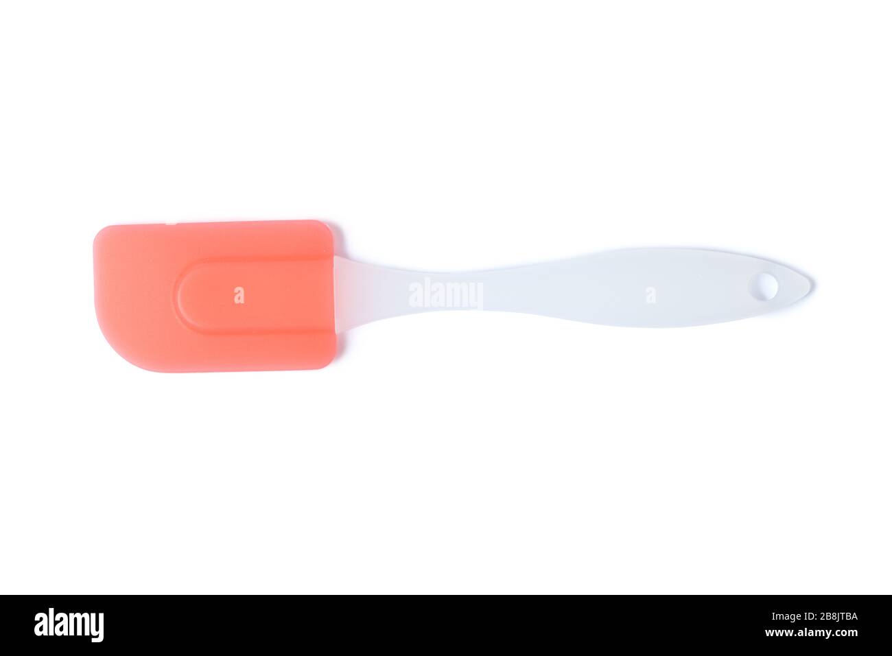 Silicone spatula isolated on a white background. High resolution photo ...