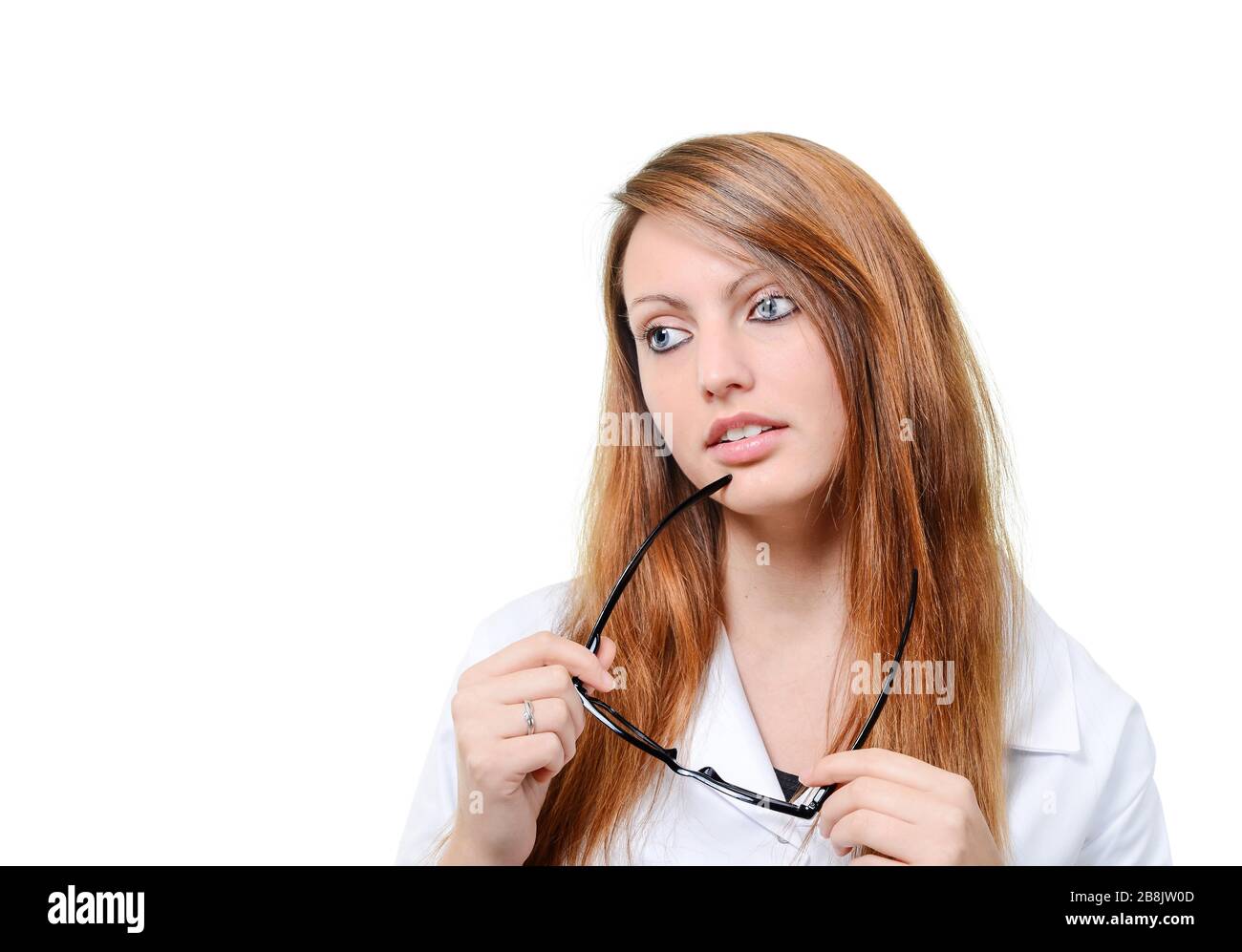 Pretty optometrist smiling camera hi-res stock photography and images ...