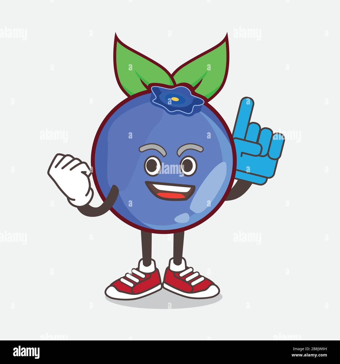 An illustration of blueberry fruit cartoon mascot character Stock ...