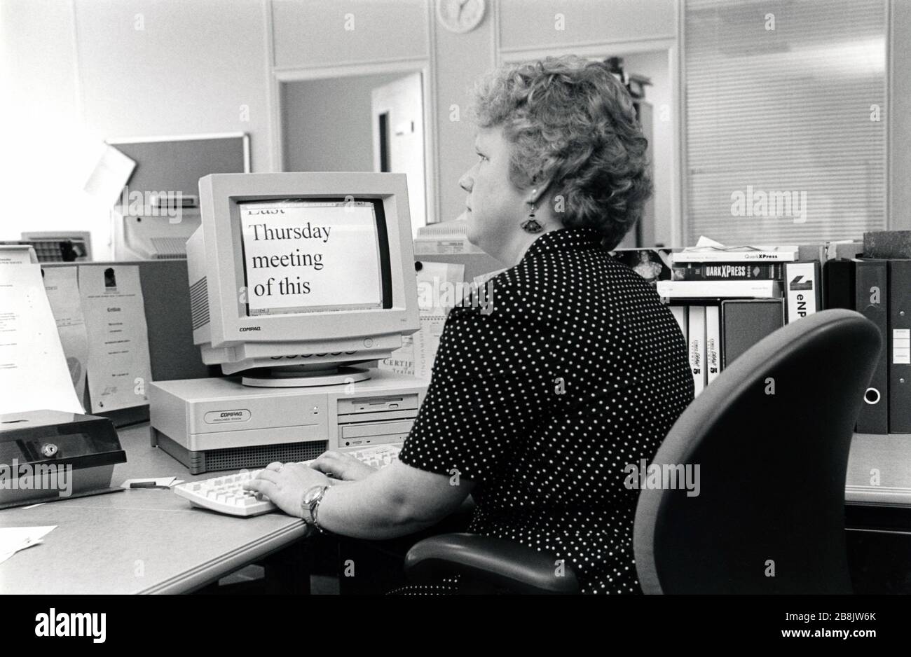 1990s computer work hi-res stock photography and images - Alamy