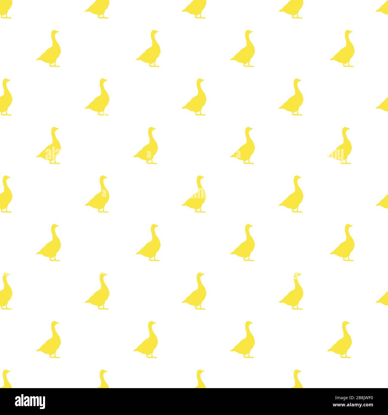 Conversational seamless pattern design geeses drawing motif in yellow ...