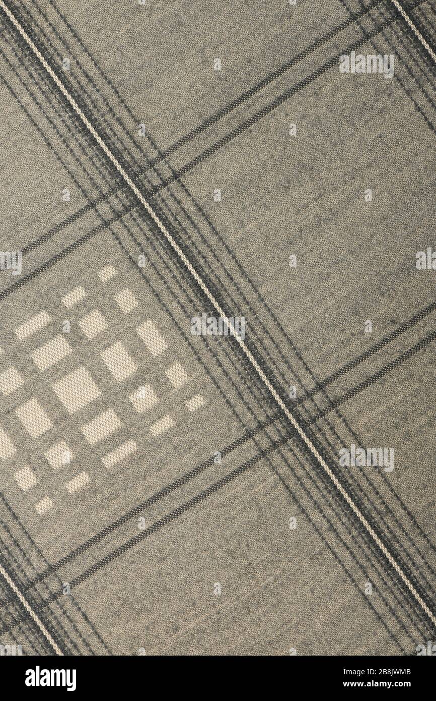 Gray plaid textile texture closeup, useful for background. High ...