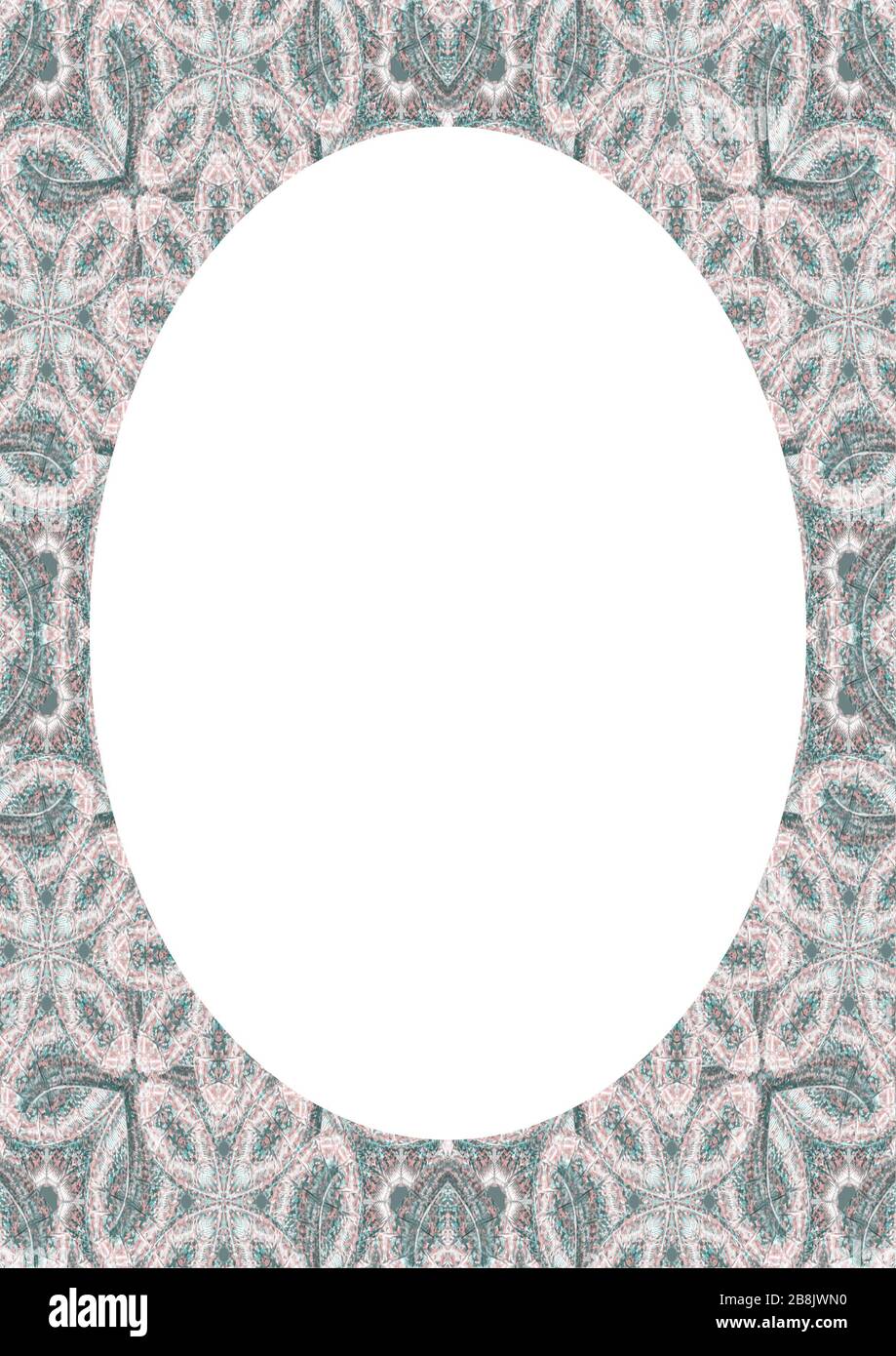 White frame background with decorated design borders Stock Photo - Alamy