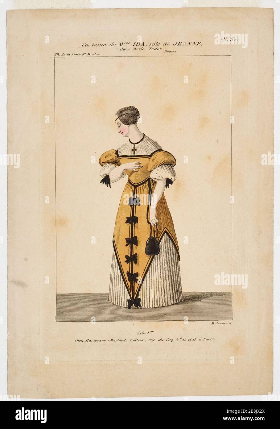 Costume Miss Ida in the role of Jane in Mary Tudor Stock Photo - Alamy