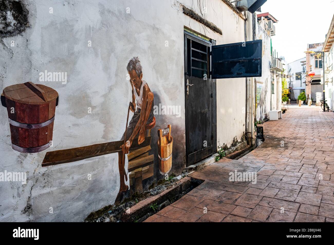 Street art murals in Malacca, Malaysia Stock Photo - Alamy
