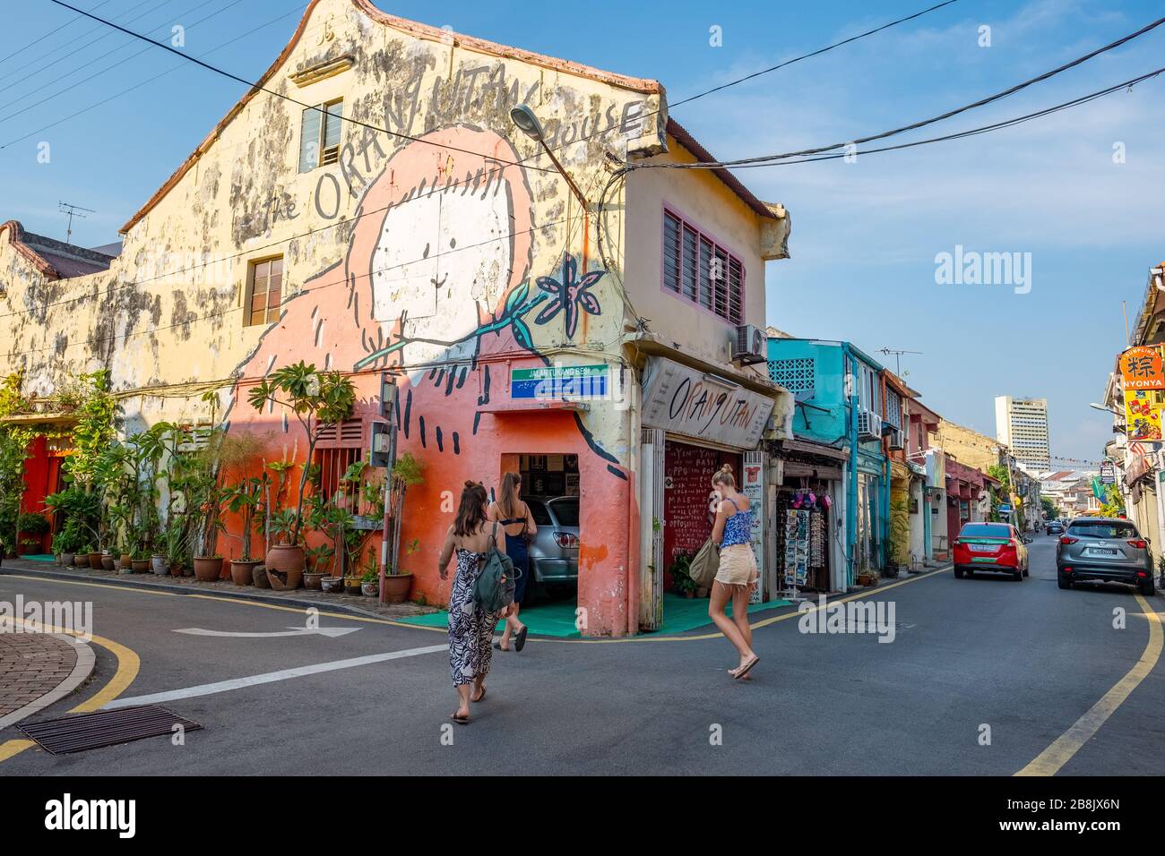 Street art murals in Malacca, Malaysia Stock Photo - Alamy