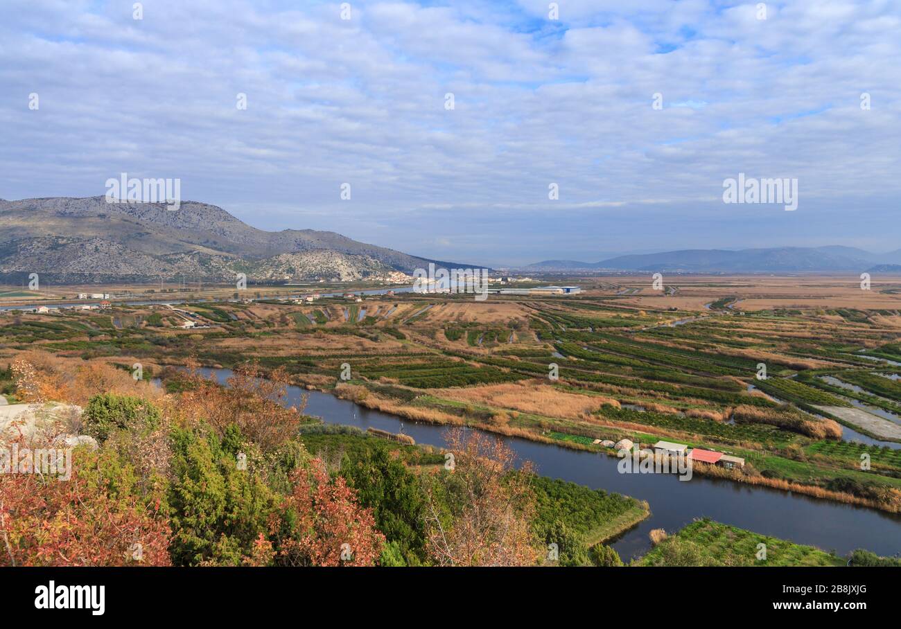 Neretva river delta agriculture hi-res stock photography and images - Alamy
