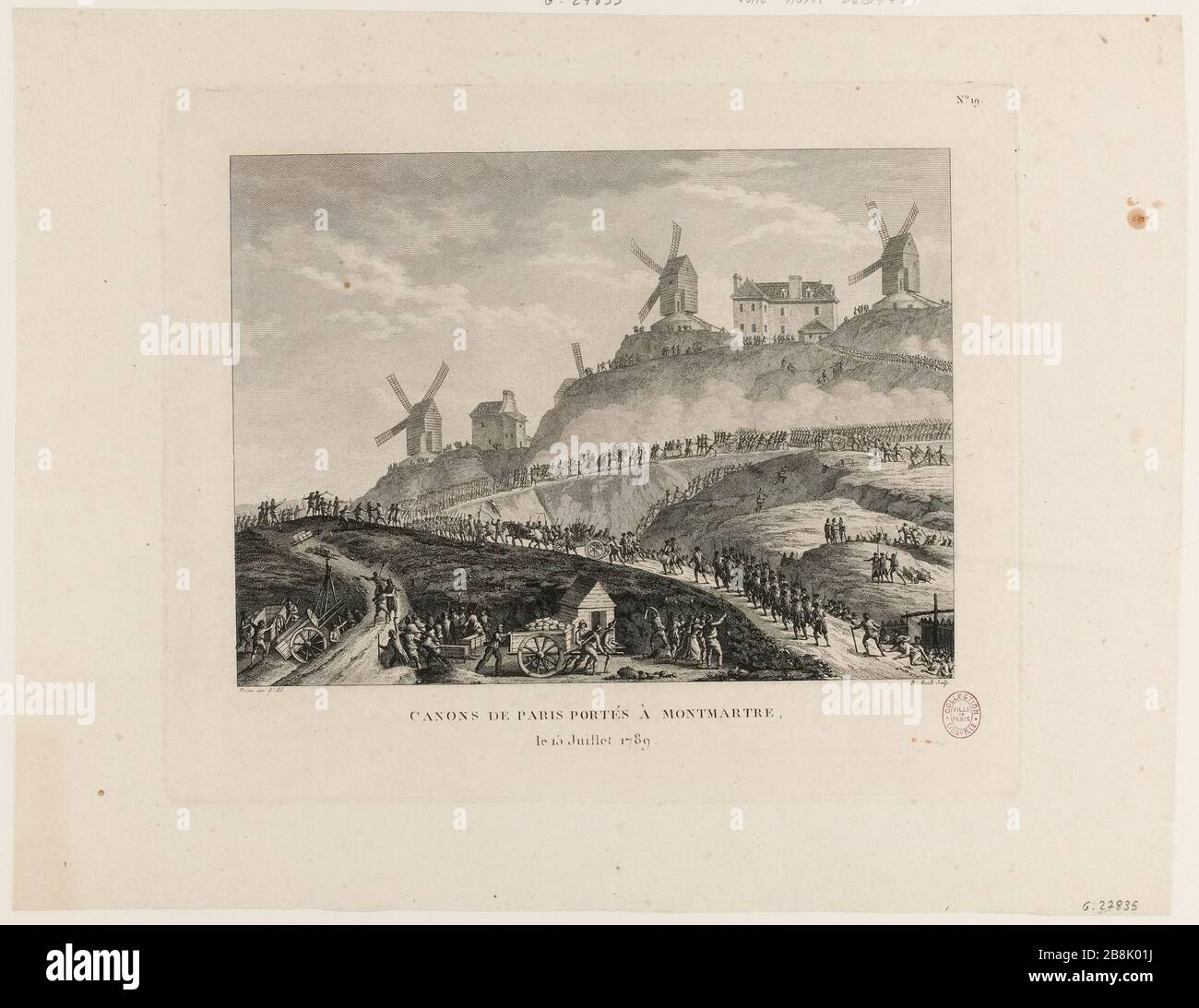 GUNS OF MONTMARTRE PARIS DOORS On July 15, 1789 (IT Stock Photo - Alamy