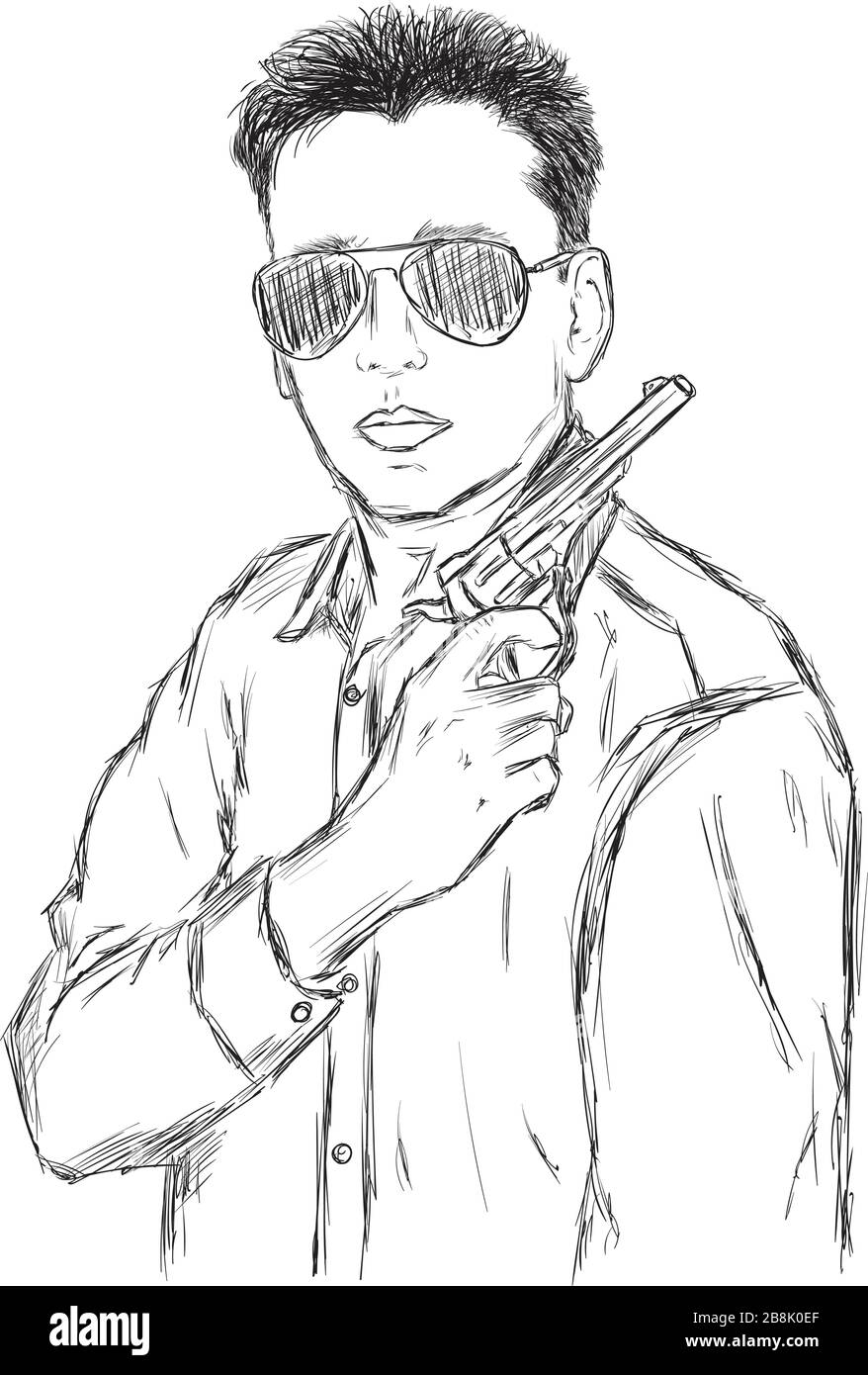 Gangster Drawings With Pencil